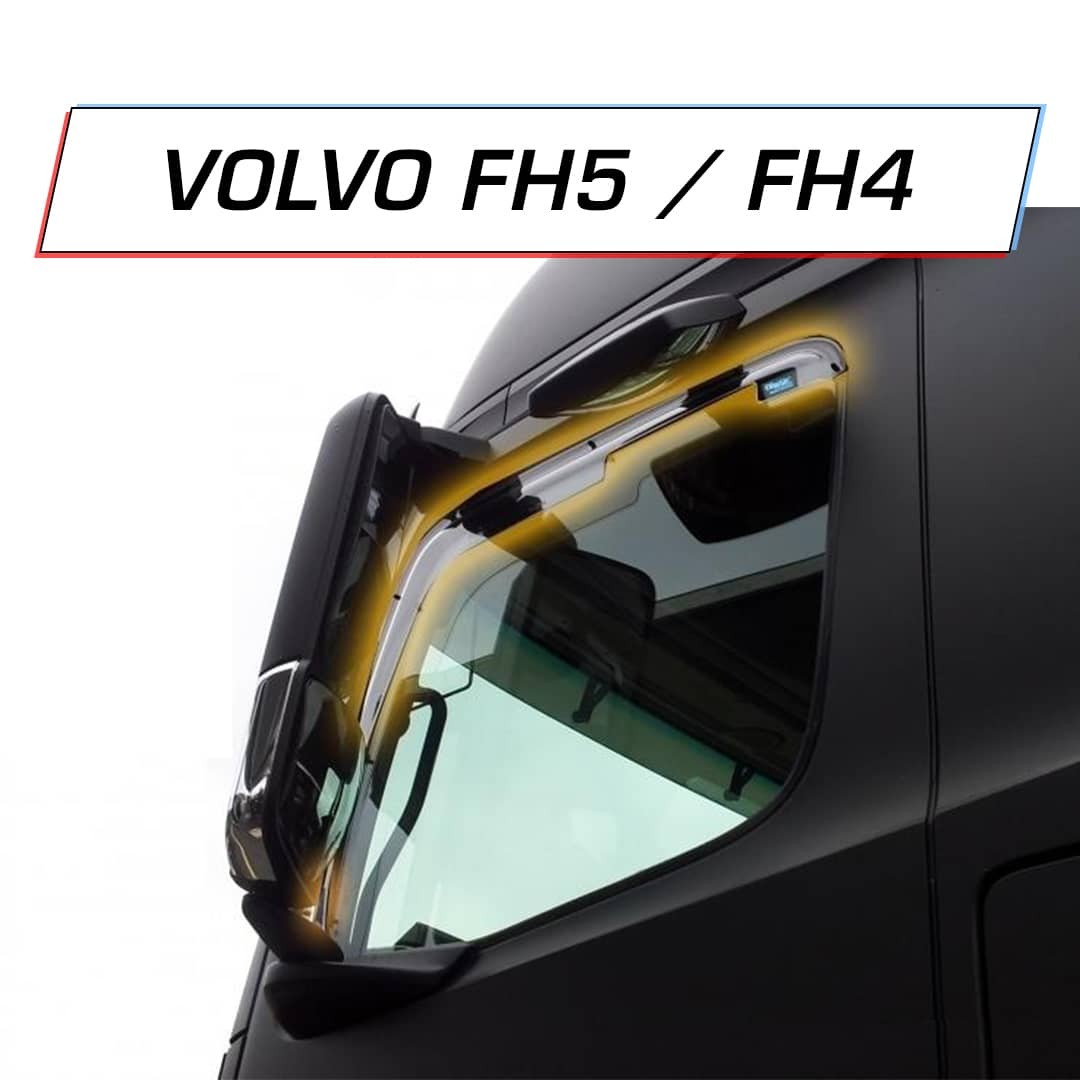 Déflecteurs d'air pour Vitres Volvo FH5 / Aero / FH4 - Compatibles ...