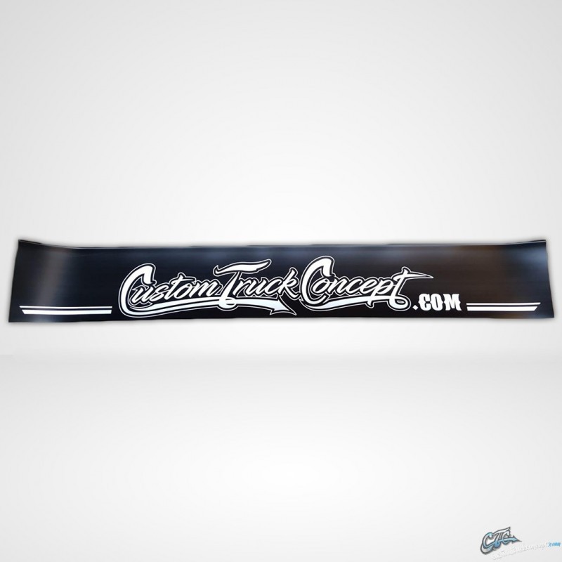 BAVETTE DE CAMION NOIRE CUSTOM TRUCK CONCEPT Dimensions 2500 x 380m...