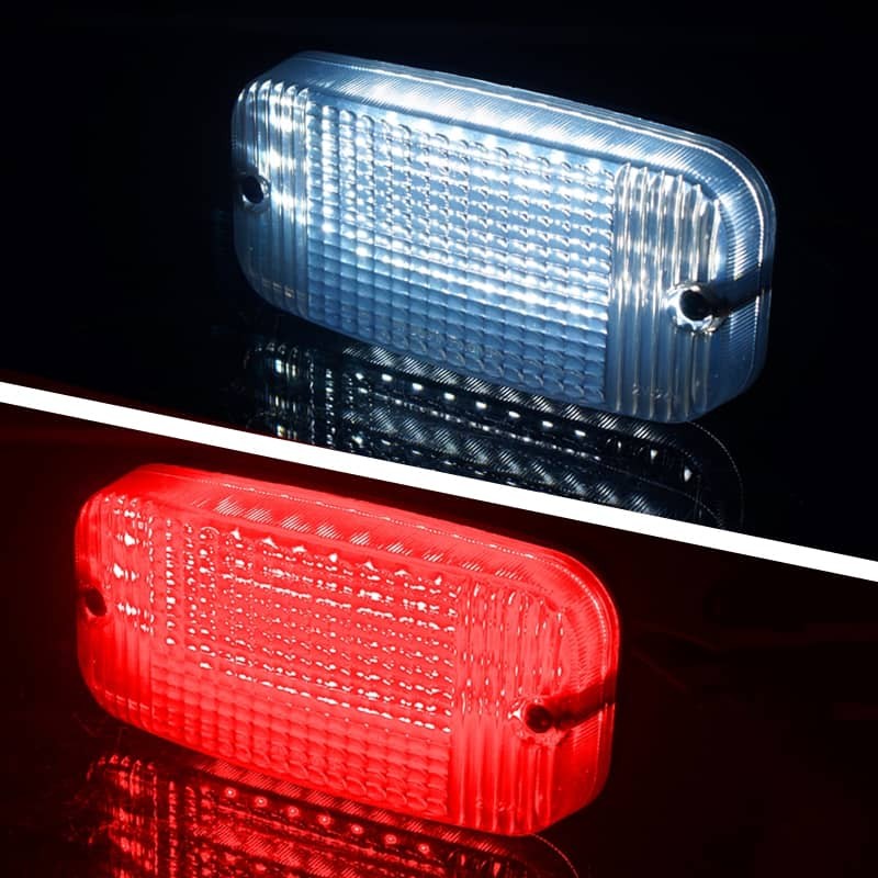 Module Led de Feu Talmu 24V-30V rouge / blanc xénon Puissance 5,8 W...