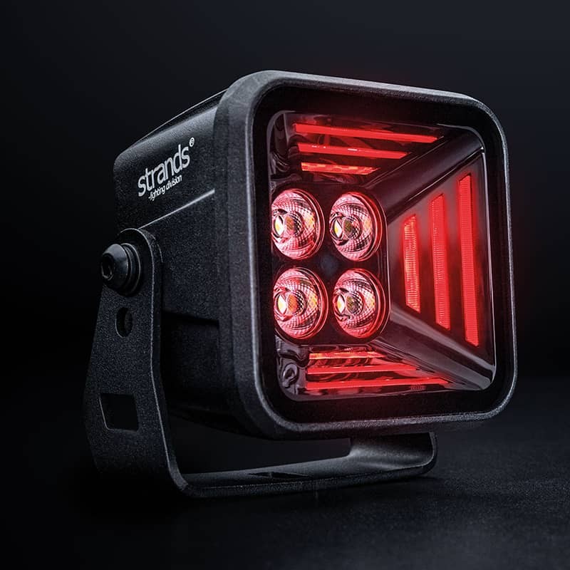 Feu de travail rouge 9-36 volts Dark Knight Fortex Strands Lighting...