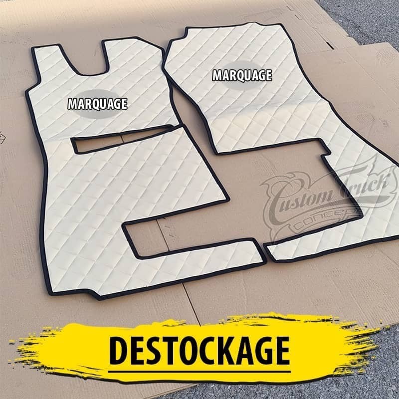 Tapis Scania R quadrillé Beige Logo Griffon + Drapeaux (accessoire ...