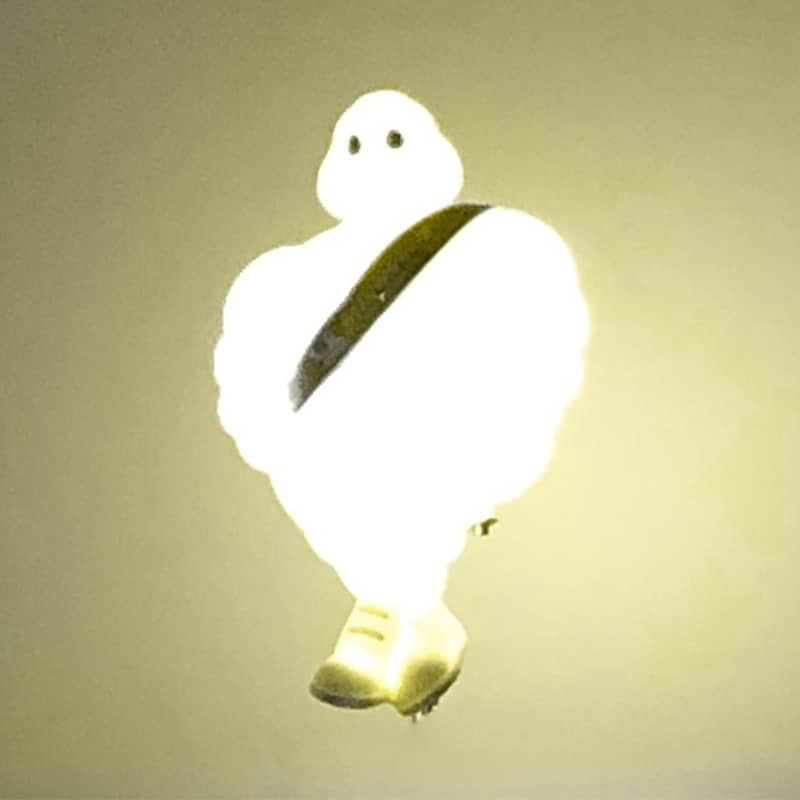Pack 2 Bonhommes Bibendum Michelin 40cm lumineux avec Modules LED F...
