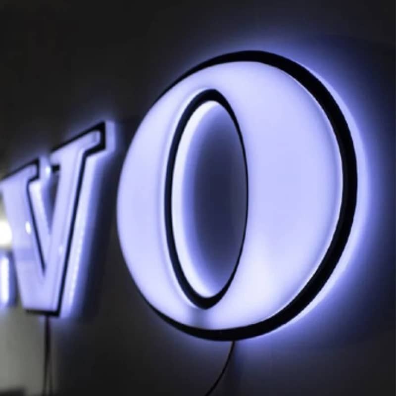 Logo blanc Volvo lumineux LED pour calandre 24V éclairage blanc ou ...