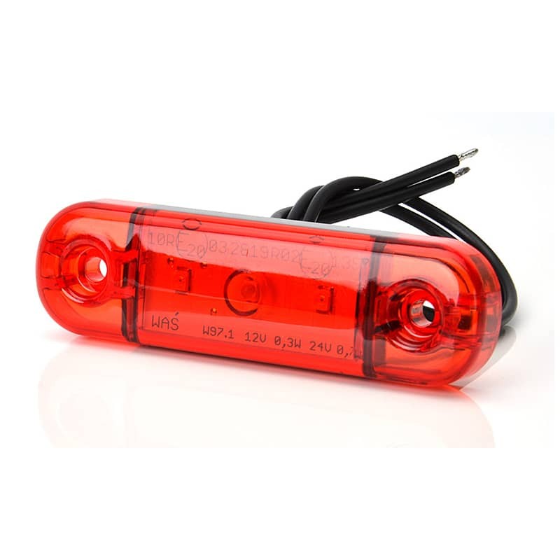 Feu de position Rouge 3 LED 9-36V IP68 Feu de position Rouge 3 LED ...