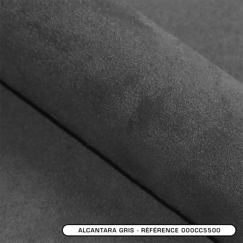 Tissu Alcantara au mètre couleur Gris adhésif 1m x 1m42 Pour voitur...