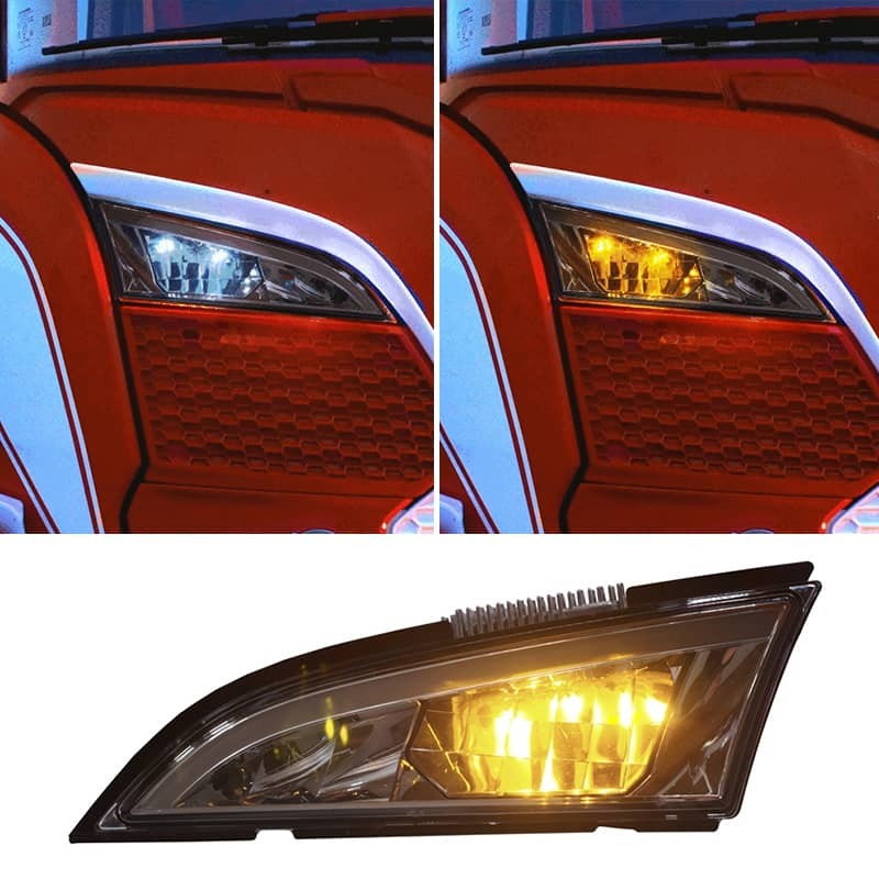 Modules LED Orange / Blanc / option Flash pour Feux de Calandre Sca...