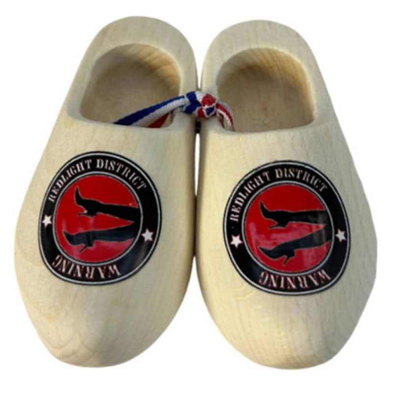 Mini Sabots en bois Red Light District 10,5 cm pour la Décoration d...