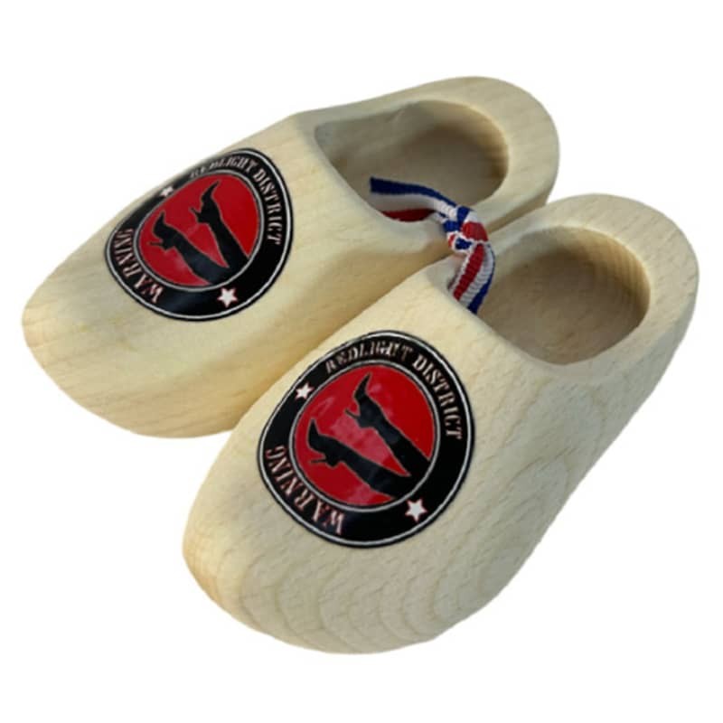 Mini Sabot en bois Red Light District 10,5 cm pour la Décoration du...