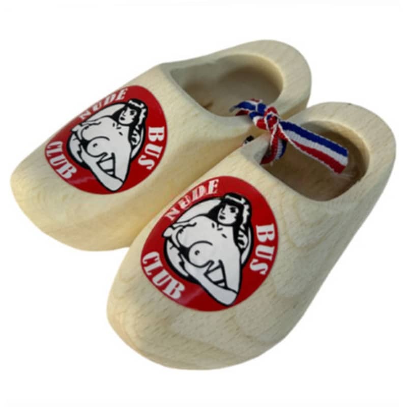 Mini Sabots en bois Nude Bus Club 10,5 cm pour la Décoration du Cam...