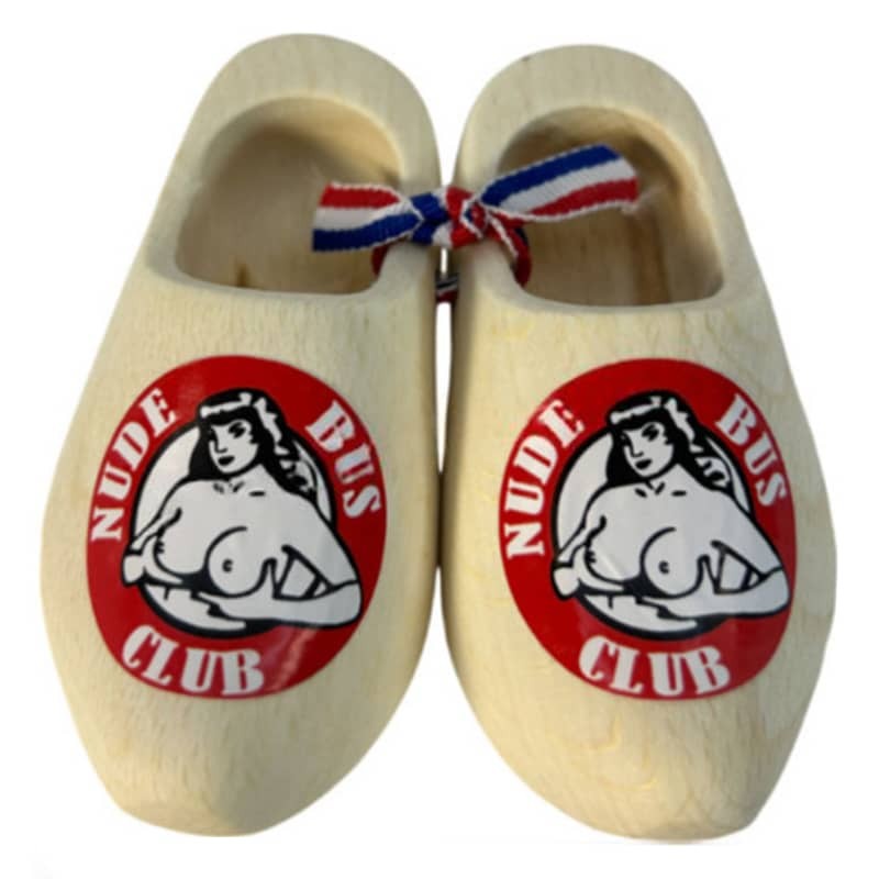 Mini Sabot en bois Nude Bus Club 10,5 cm pour la Décoration du Cami...