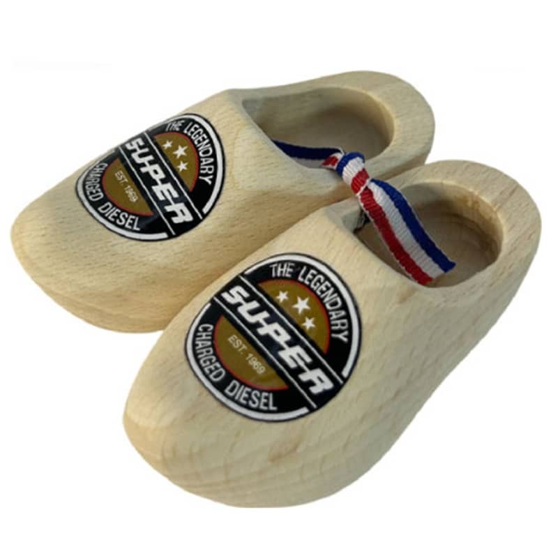 Mini Sabots en bois Legendary Diesel SUPER Gold 10,5 cm pour la Déc...