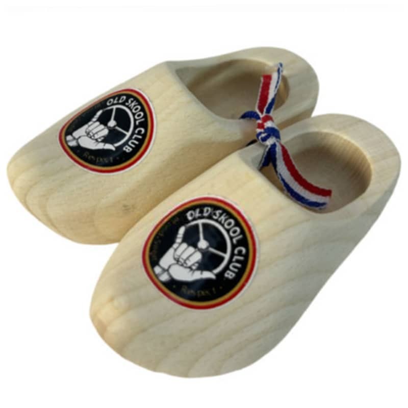 Mini Sabot en bois Old Skool Club 10,5 cm pour la Décoration du Cam...