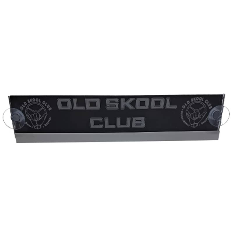 Enseigne lumineuse LED RGB Old Skool Club 30 x 6 cm pour Pare brise...