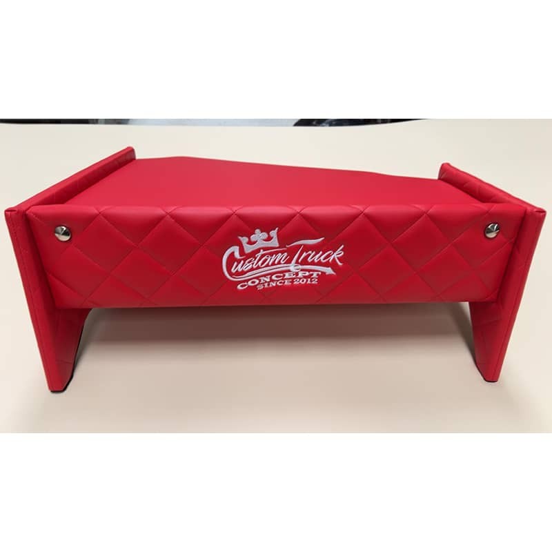 Tablette Skai rouge capitonnée Scania Next Generation Logo Custom T...