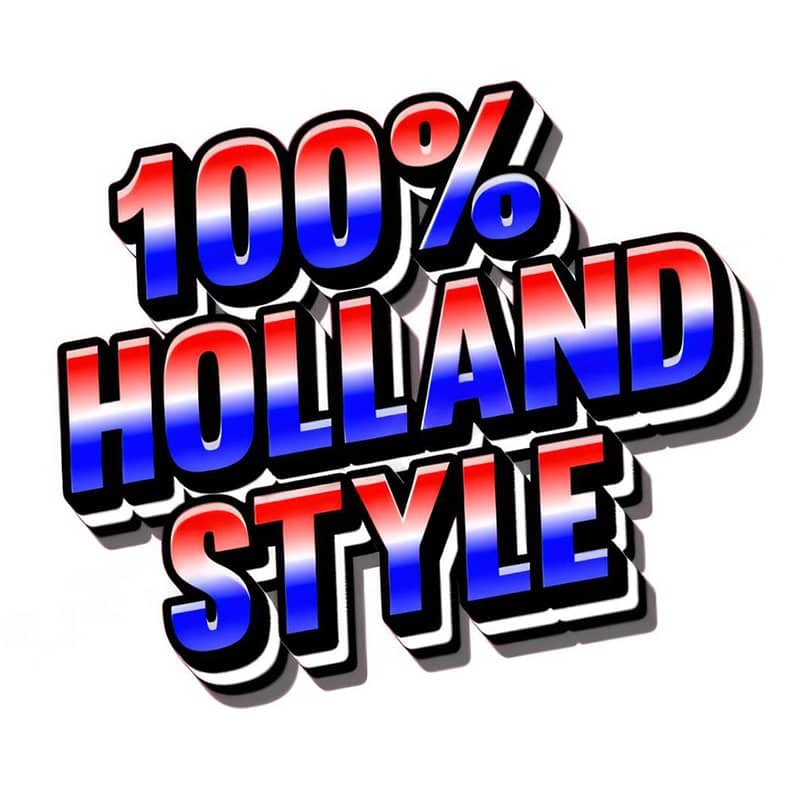 Sticker Holland Style 12,5 x 6cm Entièrement coloré 000FD0021