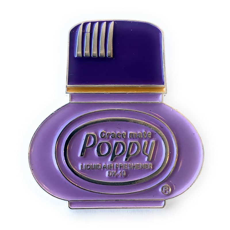 Pin's Désodorisant Poppy Grace Mate Lavande Violet 3 cm Pour cabine...