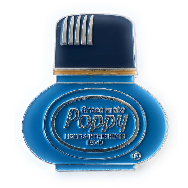 Pin's Désodorisant Poppy Grace Mate Freesia Bleu 3 cm Pour cabine d...