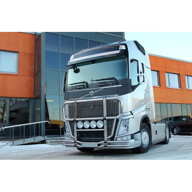 Pare Buffle inox Nordik grillage Volvo FH5 FH4 Accessoire diamètre ...