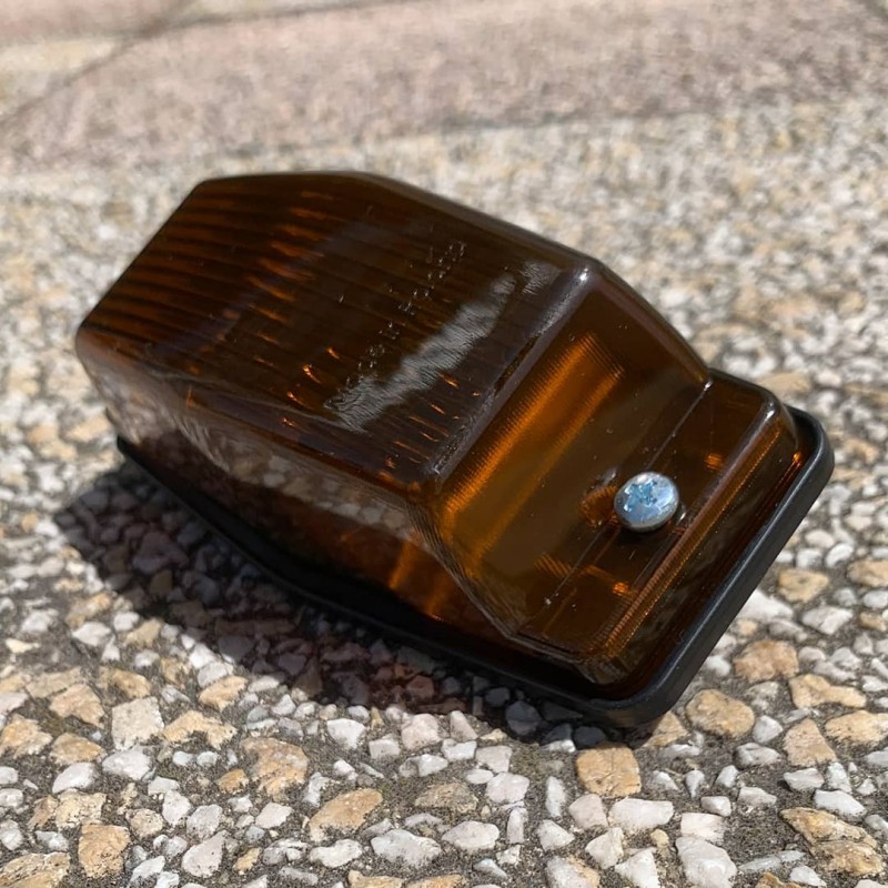 Feu de Gabarit orange fumé double ampoule 12-24 volts Old School Ec...